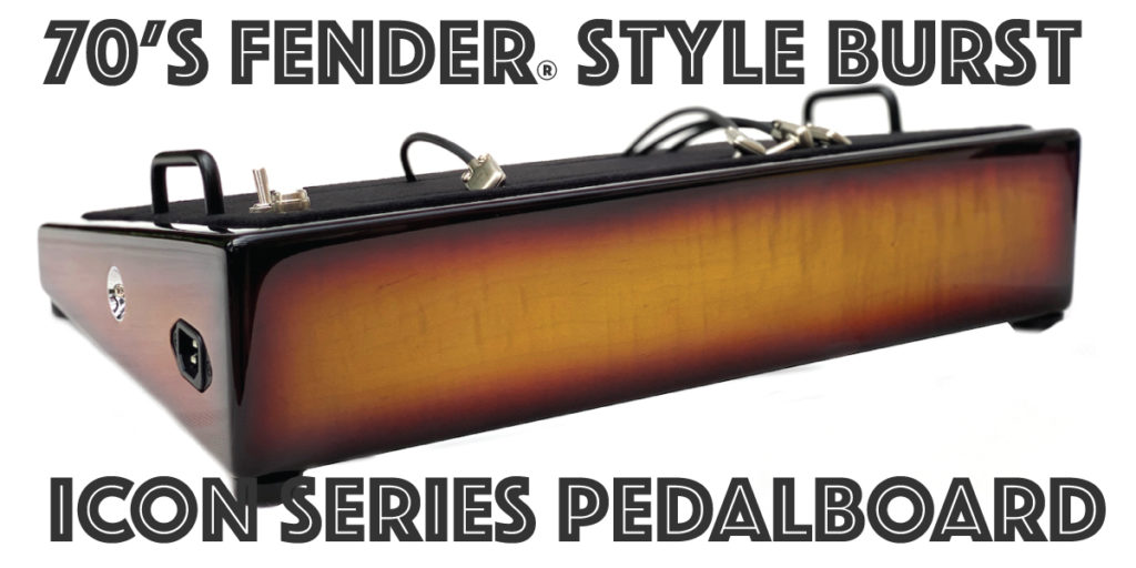 Icon Series Pedalboard - Sexy Guitar Themed - 100% US Made