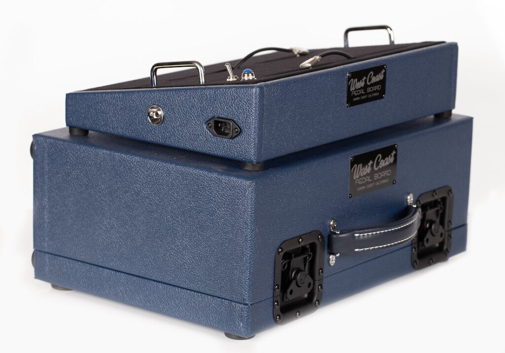 Stunning Navy Blue Pedalboard and Case Combo - 150% Awesome!