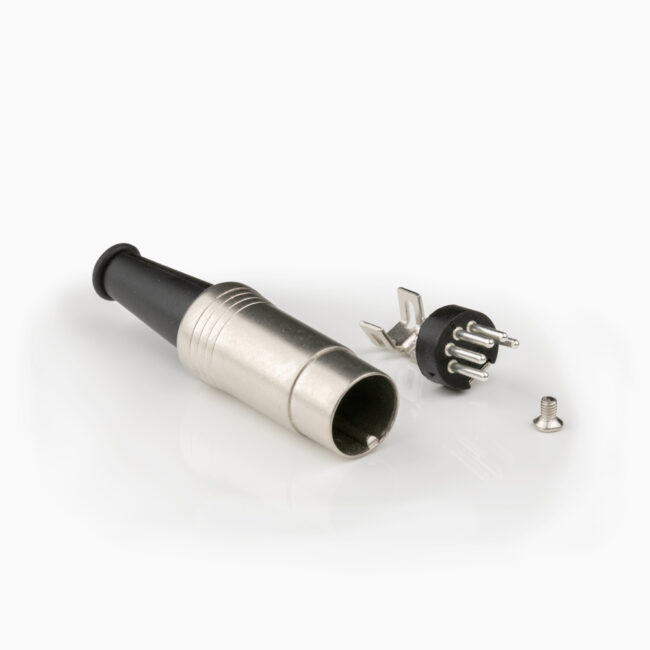 Rean 5 Pin MIDI - Straight Plug - Soldered